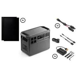 DJI Power 2000 &ndash; Hochleistungs-Powerstation 2.048 Wh / 3000 W Output + DJI Power Adaptermodul f&uuml;r Solarpanel (MPPT) + DJI Power Solarpanel MC4 Parallelkabel + 4x 455W Solarmodule Full Black 0% MwSt. (gem. &sect; 12 Abs. 3 UStG)