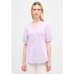 Schlupfbluse Eterna "REGULAR FIT", Damen, Gr. 48, lila (lavender), 100% Baumwolle, Blusen Schlupfbluse