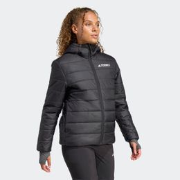 Steppjacke adidas terrex "MULTI ESSENTIALS CLIMAWARM ISOLIERTE", Damen, Gr. M, schwarz, Obermaterial: 100% Polyamid, Jacken Steppjacke, w&auml;rmend durch Climawarm Technologie, mit Kapuze