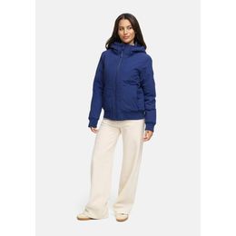 Winterjacke Marikoo "Marikoo Mooni Damen Herbst Caban Jacke N084", Damen, Gr. XXL, blau (navy), Obermaterial: 100% Nylon NY., Jacken Winterjacke