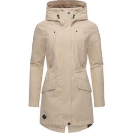 Regenmantel Ragwear "Regenmantel Begonia", Damen, Gr. L, beige (sand), Obermaterial: 100% Polyester PES. Obermaterial: Futter: 100% Polyester PES., M&auml;ntel Regenmantel