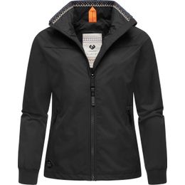 Outdoorjacke Ragwear "&Uuml;bergangsjacke Apola", Damen, Gr. S, schwarz, Obermaterial: 100% Polyester PES. Obermaterial: Futter: 100% Polyester PES., Jacken Outdoorjacke