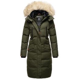 Winterjacke Marikoo "Marikoo Schneesternchen Damen Winter Steppjacke B890", Damen, Gr. XL, gr&uuml;n (olive), Obermaterial: 100% Polyester PES., Jacken Winterjacke