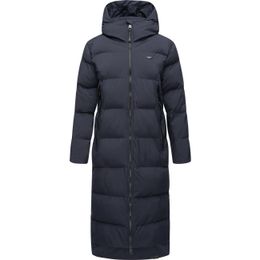 Wintermantel Ragwear "Wintermantel Patrise", Damen, Gr. M, blau (navy24), Obermaterial: 100% Polyester PES. Obermaterial: Futter: 100% Polyester PES. 100% Polyester PES., M&auml;ntel Wintermantel