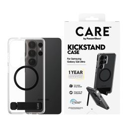 CARE BY PANZERGLASS Handyh&uuml;lle "Urban Explorer Case mit Kickstand/Qi f&uuml;r Samsung Galaxy S26 Ultra", transparent, Samsung Galaxy S26 Ultra, H&uuml;llen, Backcover, Schutzh&uuml;lle, Handyschutzh&uuml;lle, Case, Schutzcase, sto&szlig;fest, Handyh&uuml;lle