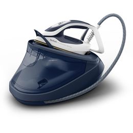 Tefal Dampfb&uuml;gelstation "Pro Express Ultimate, 8-Bar-Druck, abnehmbarer Kalk-Kollektor", blau (blau, wei&szlig;), Dampfb&uuml;gelstationen, konstante Dampfabgabe 170 g/Min., Dampfsto&szlig; 590 g/Min., GV9720, Dampfb&uuml;gelstation