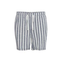 !Solid Chinoshorts SOLID "Chinoshorts SDFried", Herren, Gr. S, N-Gr, blau (insignia blau), Obermaterial: 58% Leinen LI. 42% Viskose CV., Hosen Chinoshorts
