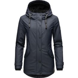 Regenjacke Navahoo "Regenjacke Lindraa", Damen, Gr. M, blau (navy), Obermaterial: 60% PVC PVC. 30% Polyester PES. 10% Polyurethan PU. Obermaterial: Futter: 100% Polyester PES. 100% Polyester PES., Jacken Regenjacke