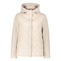 Wolljacke Betty Barclay "Wolljacke mit Kapuze", Damen, Gr. 48, rosa (nature melange), Obermaterial: 100% Polyester PES., Jacken Wolljacke