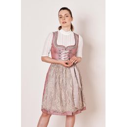 Kr&uuml;ger Dirndl KR&Uuml;GER "Dirndl Paloma (60cm)", Damen, Gr. 38, N-Gr, rosa, Obermaterial: 100% Polyester PES., herzf&ouml;rmiger Ausschnitt, Kleider Dirndl
