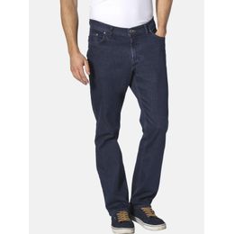 Regular-fit-Jeans Jan Vanderstorm "Tiefbundjeans JAAME", Herren, Gr. 32, N-Gr, blau (dunkelblau), Obermaterial: 98% Baumwolle CO. 2% Elasthan EL., comfort fit, Jeans Regular-fit-Jeans
