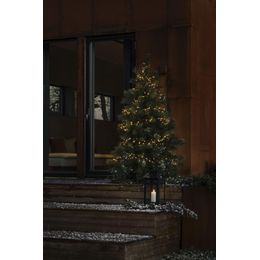 Konstsmide LED-Lichterkette "Weihnachtsdeko aussen", Energieeffizienz: E, schwarz, Dioden 400 Stk. Flammen 400 Stk., Kabell&auml;nge 5m x Gesamtl&auml;nge 13,78m, Lichterketten, Micro LED Compactlights, 400 warm wei&szlig;e Dioden, LED-Lichterkette