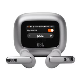 JBL wireless In-Ear-Kopfh&ouml;rer "LIVE BEAM 3", silber, B:10cm H:6cm T:19cm, Kopfh&ouml;rer, True Adaptive Noise Cancelling, IP55, Personi-Fi 3.0, wireless In-Ear-Kopfh&ouml;rer
