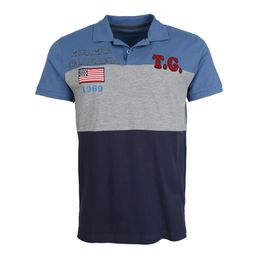 T-Shirt Top Gun "Polo TG20201019", Herren, Gr. L, blau (navy), Obermaterial: 100% Baumwolle CO., Shirts T-Shirt