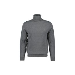 Sweater Gant "Strickpullover CLASSIC COTTON ROLLERNECK", Herren, Gr. 5XL, grau, Obermaterial: 100% Baumwolle CO., Sweatshirts Sweater