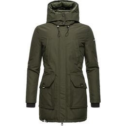 Winterjacke Navahoo "Winterjacke Blizzardstorm", Damen, Gr. XS, gr&uuml;n (olive), Obermaterial: 70% Baumwolle CO. 30% Nylon NY. Obermaterial: Futter: 100% Polyester PES. 100% Polyester PES., Jacken Winterjacke