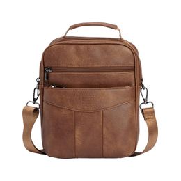 Umh&auml;ngetasche Babista "Tasche BELIN", Herren, Gr. B/H/T: 24cm 1, braun (hellbraun), Obermaterial: 100% Polyurethan PU., Taschen Umh&auml;ngetasche