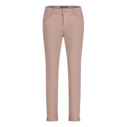 Relaxhose Betty Barclay "Basic-Jeans mit Waschung", Damen, Gr. 42, EURO, beige, Obermaterial: 56% Baumwolle CO. 30% Viskose CV. 12% Polyester PES. 2% Elasthan EL., Hosen Relaxhose