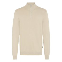 Troyer Blend "Troyer BHDAN", Herren, Gr. S, grau (plaza taupe), Obermaterial: 70% Viskose CV. 30% Nylon NY., Pullover Troyer