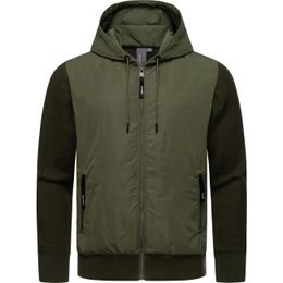 Outdoorjacke Ragwear "Outdoorjacke Ronel", Herren, Gr. XL, gr&uuml;n (schwarz olive), Obermaterial: 100% Polyester PES. 100% Baumwolle CO. Obermaterial: Futter: 100% Polyester PES. 100% Polyester PES., Jacken Outdoorjacke
