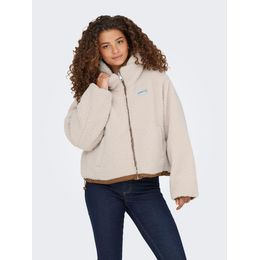 Outdoorjacke Only "ONLMARIA LIFE REV PUFFER JACKET CC OTW", Damen, Gr. S, cloud dancer detail:toasted coconut, Web, Obermaterial: 50% Nylon, 50% Polyester, unifarben, regular fit, Jacken Outdoorjacke