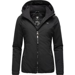 Winterjacke Ragwear "Winterjacke Dizzie Winter", Damen, Gr. XS, schwarz (schwarz22), Obermaterial: 100% Polyester PES. Obermaterial: Futter: 100% Polyester PES. 100% Polyester PES., Jacken Winterjacke