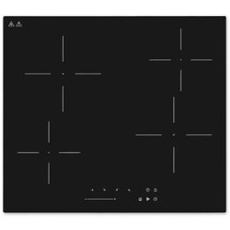 Exquisit Elektro-Kochfeld "EKC600-380", schwarz, B:59cm H:5,2cm T:52cm, Kochfelder, m&uuml;helos temperaturgesteuert Schokolade schmelzen o. Pommes frittieren, Elektro-Kochfeld