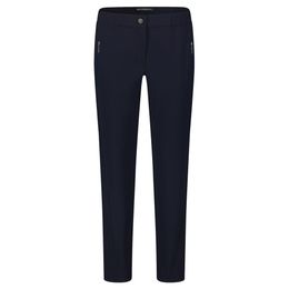 Stretch-Hose Betty Barclay "Stretch-Hose mit elastischem Bund", Damen, Gr. 36, EURO, blau (dunkelblau), Obermaterial: 86% Polyester PES. 14% Elasthan EL., Hosen Stretch-Hose
