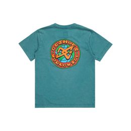 T-Shirt DC Shoes "Spinner", Herren, Gr. S, deep teal acid wash, Obermaterial: 75% Walkfrottier, 25% Walkfrottier;, Shirts T-Shirt