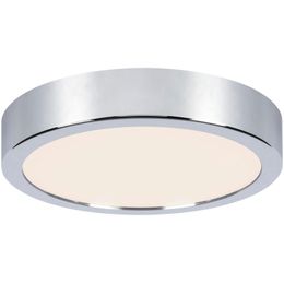 Paulmann LED Deckenleuchte "Aviar", grau (chromfarben), 1, &Oslash; 22cm H: 6,2cm, 1 Stk., Leuchten, LED Deckenleuchte