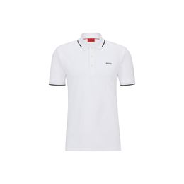 Poloshirt Hugo "Poloshirt Dinoso", Herren, Gr. M, wei&szlig;, Obermaterial: 93% Baumwolle CO. 7% Elasthan EL., Shirts Poloshirt