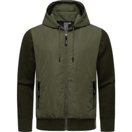 Outdoorjacke Ragwear "Outdoorjacke Ronel", Herren, Gr. L, gr&uuml;n (schwarz olive), Obermaterial: 100% Polyester PES. 100% Baumwolle CO. Obermaterial: Futter: 100% Polyester PES. 100% Polyester PES., Jacken Outdoorjacke
