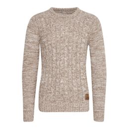 !Solid Strickfleece-Pullover SOLID "Strickpullover SDPhilemon", Herren, Gr. XXL, beige (dune), Obermaterial: 100% Baumwolle CO., Pullover Strickfleece-Pullover
