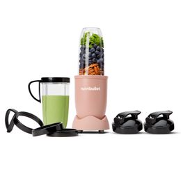 NUTRIBULLET Standmixer "Pro NB907MACL - kompakter Mixer, 900 W, 2 Mixbecher (700+925ml), Rosa", rosa (matt clay), B:14cm H:37,6cm T:14cm, Zerkleinerer, Dr&uuml;cken, drehen, mixen; starker Motor;Becher+Zubeh&ouml;r sp&uuml;lmaschinenfest, Standmixer