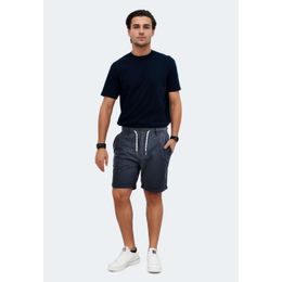 Shorts INDICODE "INDICODE InCanvar Herren Stoff Shorts B795", Herren, Gr. S, Einheitsgr&ouml;&szlig;e, blau (navy), Obermaterial: 100% Baumwolle CO., Hosen Shorts