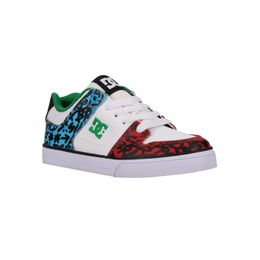 Sneaker DC Shoes "Pure", M&auml;dchen, Gr. 10,5(27,5), wei&szlig; (wei&szlig;, blau, rot), Obermaterial:Obermaterial: Leder / Futter: Textil / Au&szlig;ensohle: Gummi;, Schuhe Sneaker