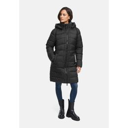 Winterjacke Marikoo "Marikoo Kaltn&auml;schen Damen Winter Steppmantel Jacke N075", Damen, Gr. XL, schwarz, Obermaterial: 100% Polyester PES., Jacken Winterjacke