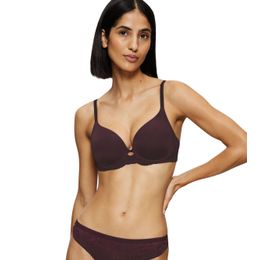 B&uuml;gel-BH Triumph "Amourette Charm T WHP01", Damen, Gr. 70, Cup B, lila (deep burgundy), Microtouch, Obermaterial: 48% Polyamid, 38% Polyester, 13% Elasthan, 1% Modal, BHs B&uuml;gel-BH, Stretch-Spitze