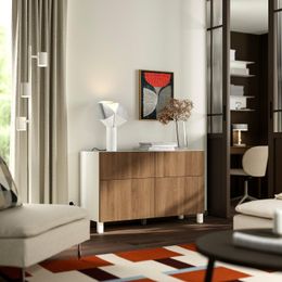 IKEA BEST&Aring; Aufbewkomb.+T&uuml;ren/Schubladen