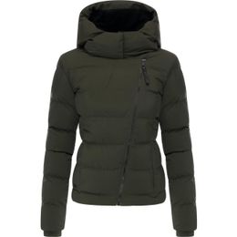 Steppjacke Ragwear "Outdoorjacke Harlen YOUMODO", Damen, Gr. L, gr&uuml;n (schwarz olive), Obermaterial: 100% Polyester PES. Obermaterial: Futter: 100% Polyester PES. 100% Polyester PES., Jacken Steppjacke