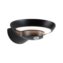 LED Au&szlig;en-Wandleuchte Paulmann "Solar Bordola IP44 180x211mm 3000K 3,5W 220lm Anthrazit Kunststoff", grau (anthrazit), B:18cm H:6,4cm T:21,1cm, Leuchten, LED Au&szlig;en-Wandleuchte, Bewegungsmelder