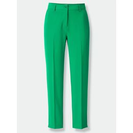 7/8-Hose Heine, Damen, Gr. 34, Normalgr&ouml;&szlig;en, gr&uuml;n (grasgr&uuml;n), 69% Polyester, 23% Viskose, 8% Elasthan, unifarben, 7/8-L&auml;nge, Hosen 7/8-Hose
