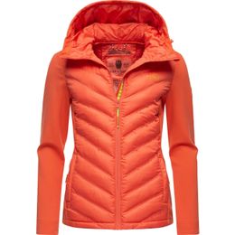 Outdoorjacke Navahoo "&Uuml;bergangsjacke Nimm Mich Mit", Damen, Gr. XS, rot (peach coral), Obermaterial: 100% Polyester PES. Obermaterial: 68% Viskose CV. 27% Polyester PES. 5% Elasthan EL. Futter: 100% Polyester PES. 100% Polyester PES., Jacken Outdoorjacke