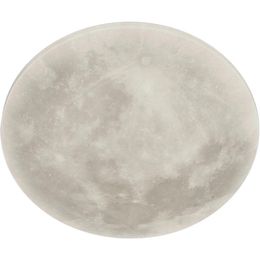 Trio LEUCHTEN LED Deckenleuchte "Lunar", wei&szlig;, 1, &Oslash; 40cm H: 10cm, 1 Stk., Leuchten, "Mondleuchte" Fernbedienung,integrierter Dimmer,Nachtlicht, LED Deckenleuchte