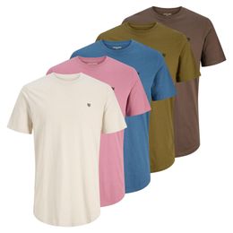Jack & Jones JPRBLABRODY TEE CREW NECK 5PK Herren T-Shirt