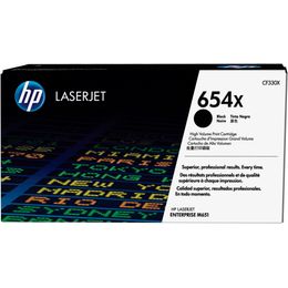 HP Tonerkartusche "HP original Toner 654, Farben M/C/Y/B Gr&ouml;&szlig;en A+X", schwarz (schwarz 1), Tonerpatronen, Tonerkartusche