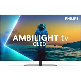 Philips 55OLED810/12, OLED-Fernseher 139 cm (55 Zoll), schwarz, UltraHD/4K, Ambilight, Triple Tuner, 120Hz Panel