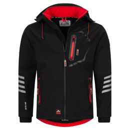 Softshelljacke Arctic Seven "Arctic Seven Herren Softshell Jacke &Uuml;bergangsjacke AS301", Herren, Gr. S, rot (schwarz, rot), Obermaterial: 96% Polyester PES. 4% Elasthan EL., Jacken Softshelljacke
