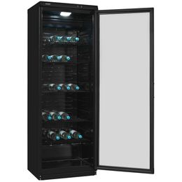Exquisit Getr&auml;nkek&uuml;hlschrank "GKS350-1-GT-280D", Energieeffizienz: D, silber (schwarz), Rechtsanschlag, K&uuml;hlschr&auml;nke, 6 robuste Gitterablagen zur Lagerung von Flaschen oder Getr&auml;nkekisten, Getr&auml;nkek&uuml;hlschrank