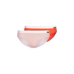Slip Skiny "Slip 2er Pack", M&auml;dchen, Gr. 140, pink (rosa, rot), Obermaterial: 95% Baumwolle CO. 5% Elasthan EL., Unterhosen Slip